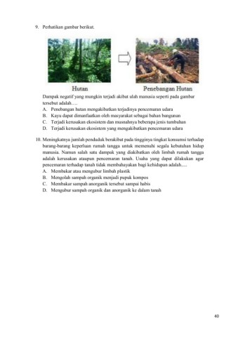 Materi Bahan Ajar Kelas VII. Pencemaran Lingkungan - Yuyun Dwi Nurana Suyatni - Kaca 43 | PDF ...