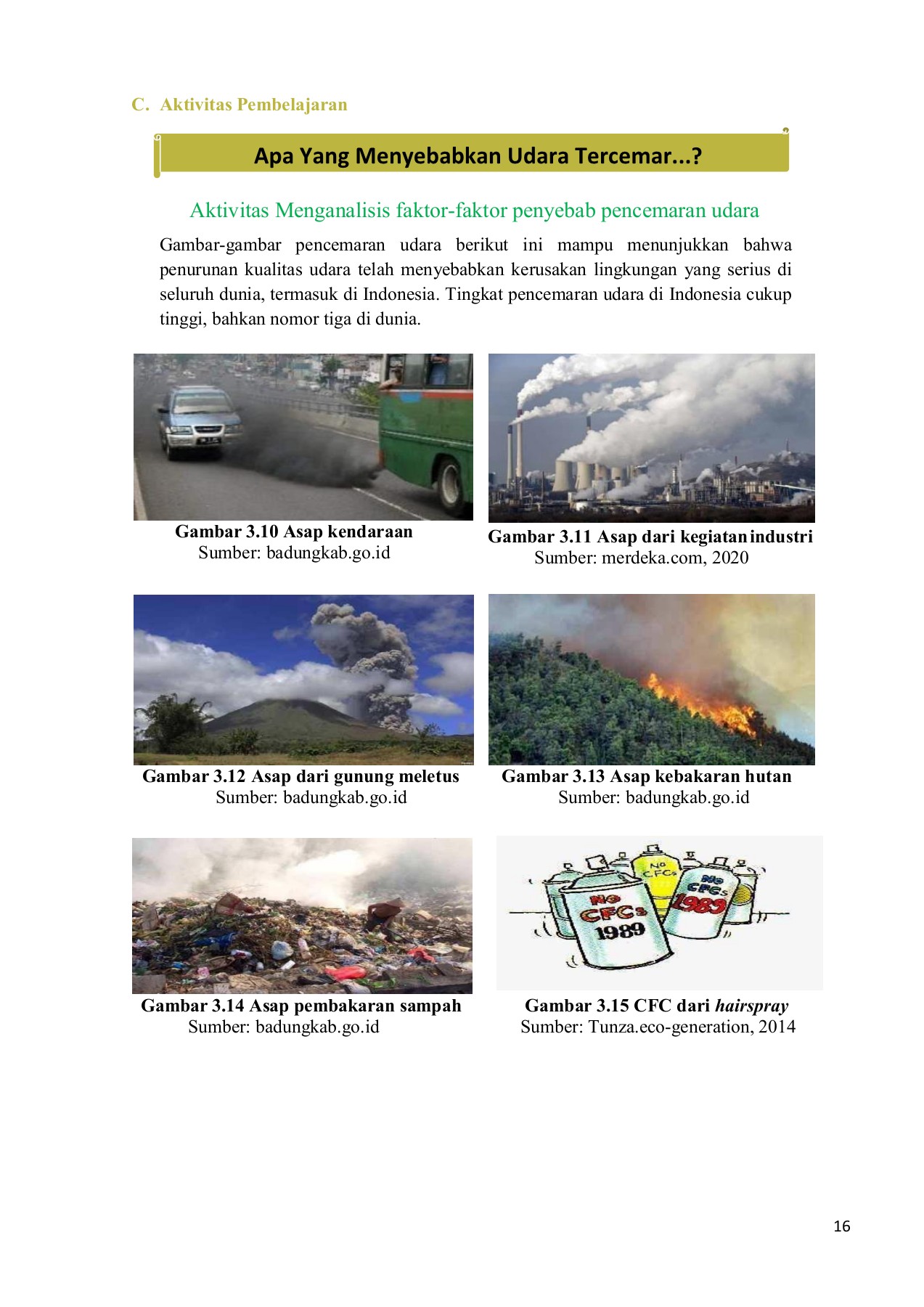 Materi Bahan Ajar Kelas 7. Pencemaran Lingkungan - Yuyun Dwi Nurana Suyatni - Kaca 19 | PDF ...