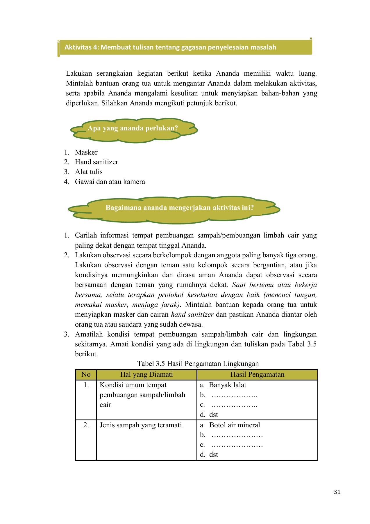 Materi Bahan Ajar Kelas 7. Pencemaran Lingkungan - Yuyun Dwi Nurana Suyatni - Kaca 34 | PDF ...
