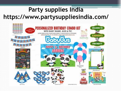 Birthday Party Supplies Online