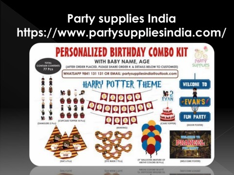 Birthday Party Supplies Online