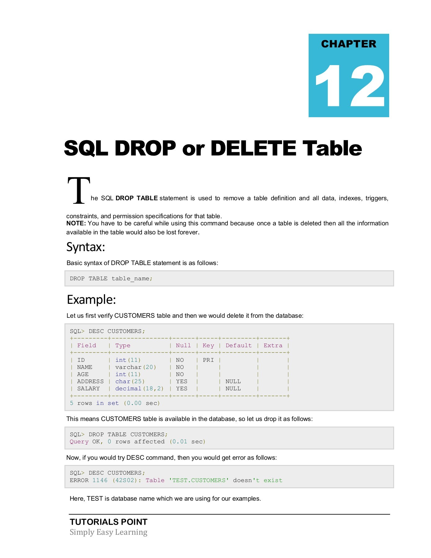 sql_tutorial - mahendra.bhavsar - Page 60 | Flip PDF Online | PubHTML5