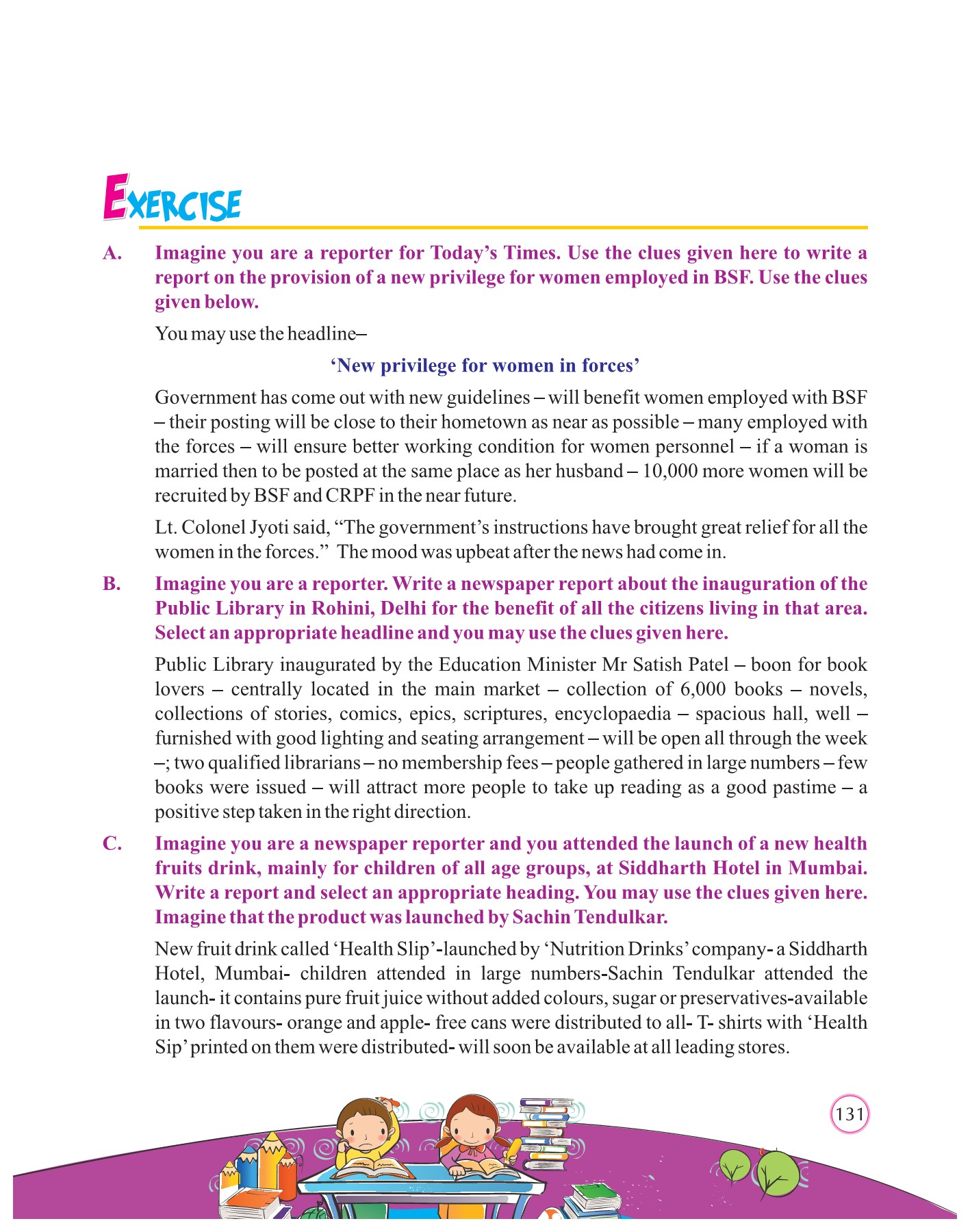English Grammar Class-7 - Edusoft Delhi - Page 132 | Flip PDF Online ...