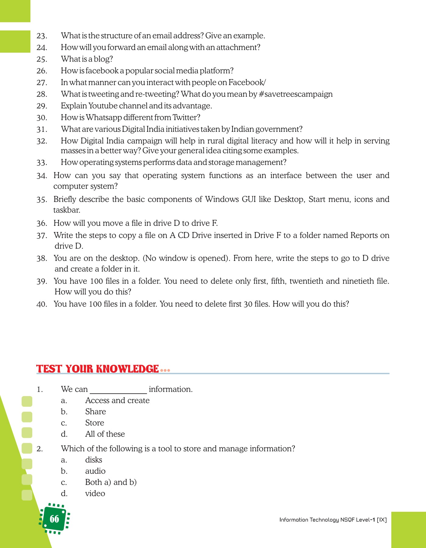 Information Technology (CBSE Code 402) Class- 9 - Edusoft Delhi - Page ...