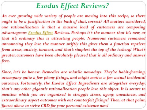 Exodus Effect Reviews? - Exodus Effect - Page | Flip PDF Online | PubHTML5