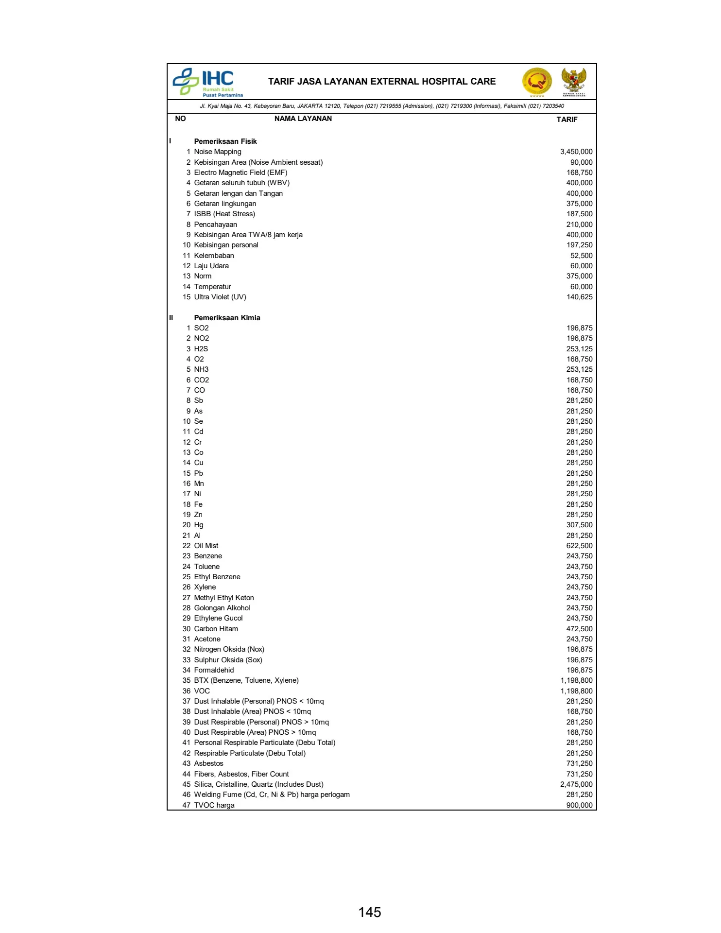 BUKU TARIF IHC RSPP 2024 - sosmed rspp - Halaman 151 | PDF Online ...