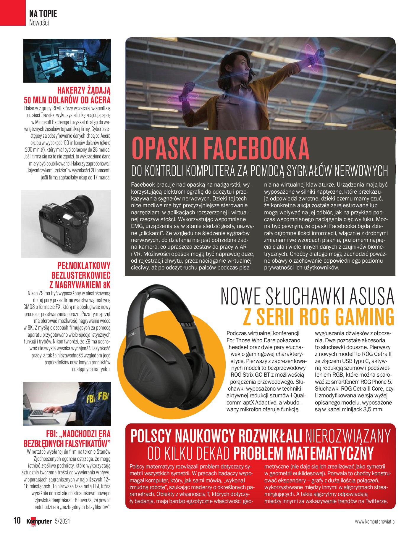 Komputer Świat_05_2021_DS - milo114 - Strony 10 | Przerzucanie PDF Online | PubHTML5