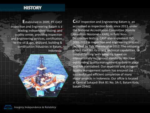 Company Profile - PT. Cast Inspection and Engineering Batam - castlab ...