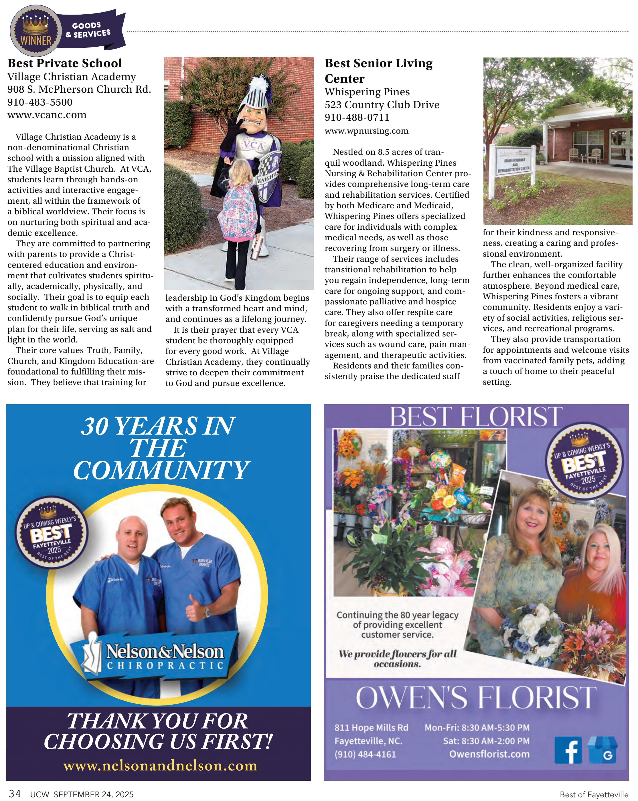 Best of Fayetteville 2025 - Up & Coming Weekly - Page 34 | Flip PDF ...