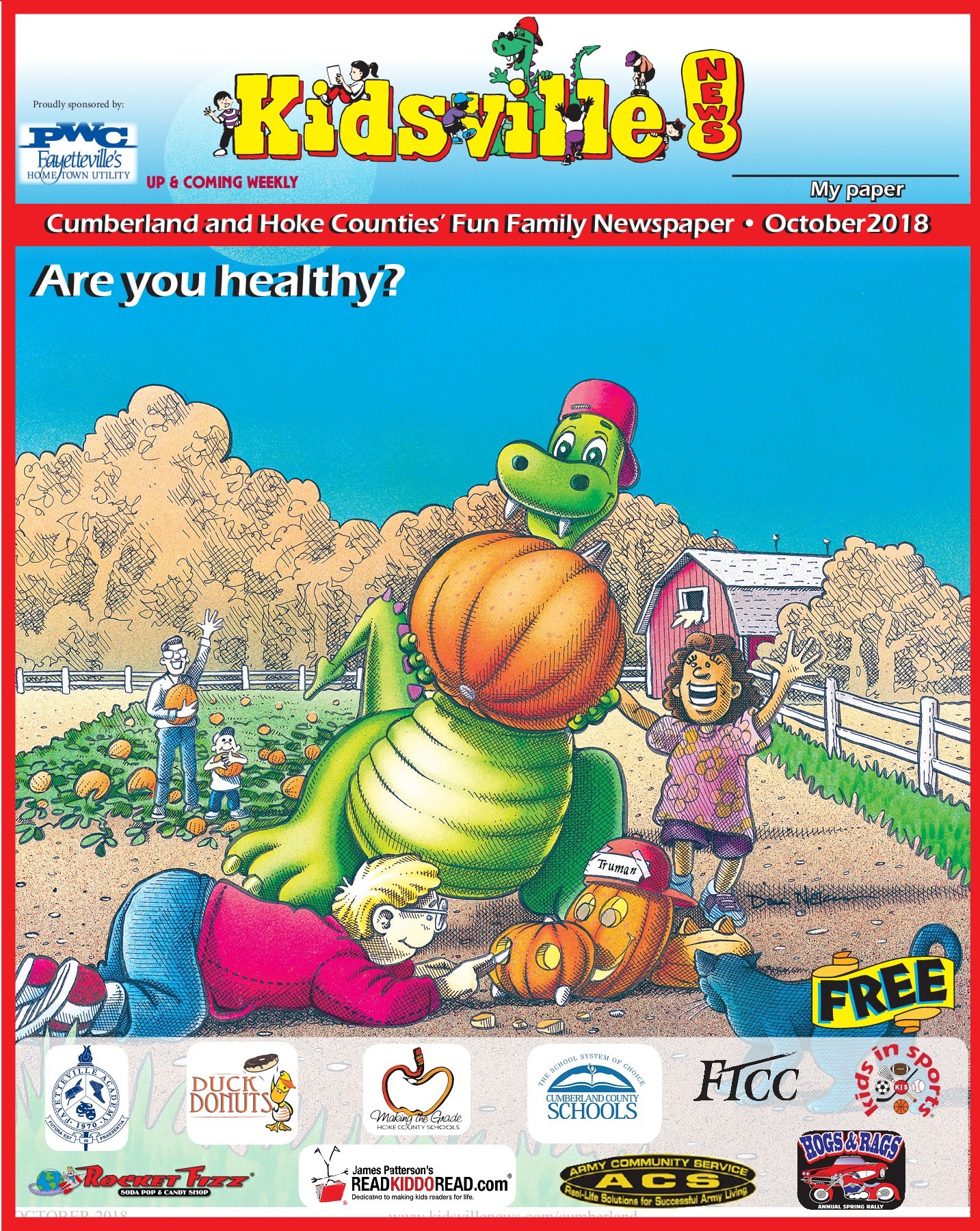 Cumberland and Hoke Counties Kidsville News!, Oct. 2018 - Up & Coming ...