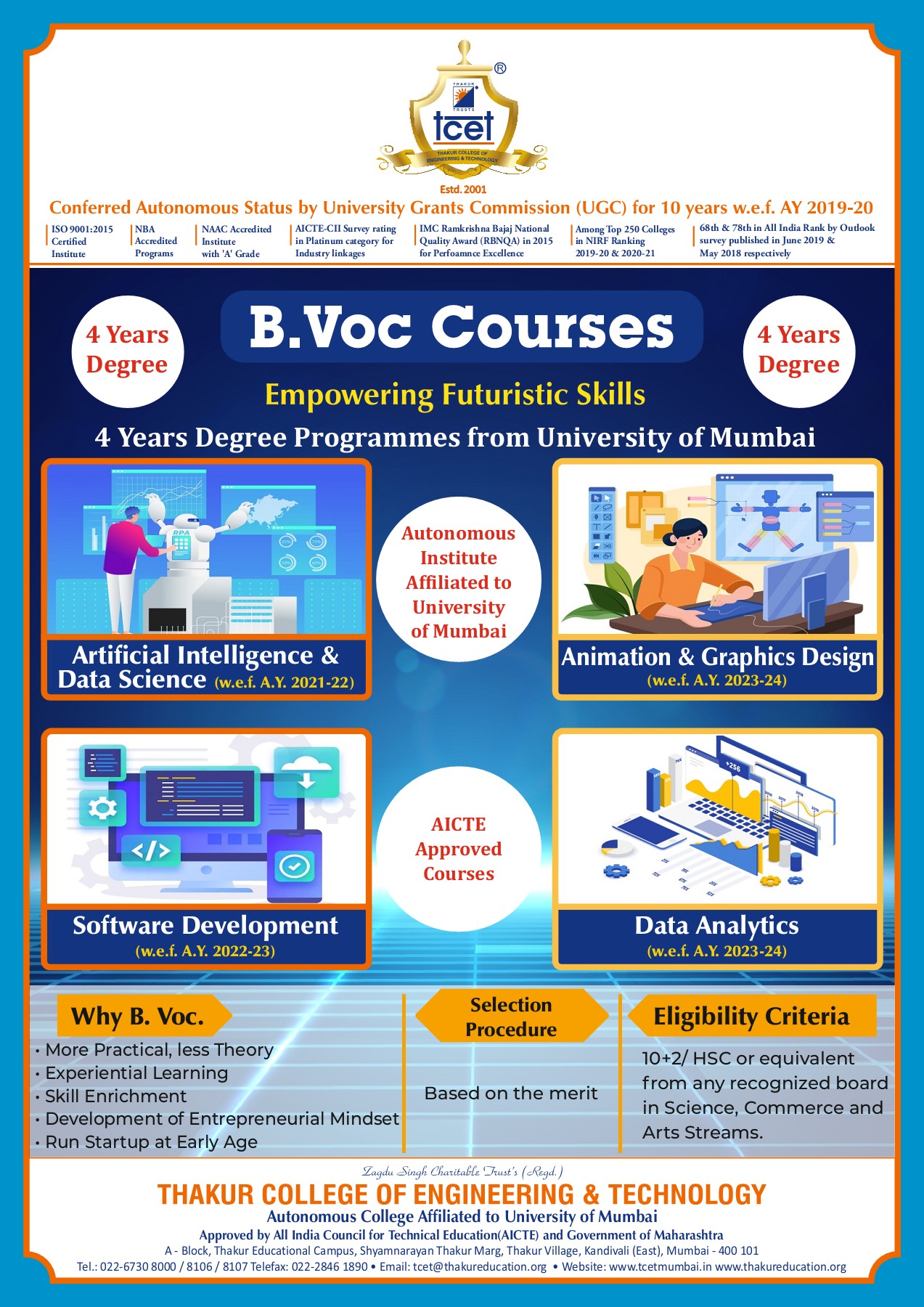 B.Voc Flyer 2023-24 - tcetictweb - Page 1 - 4 | Flip PDF Online | PubHTML5