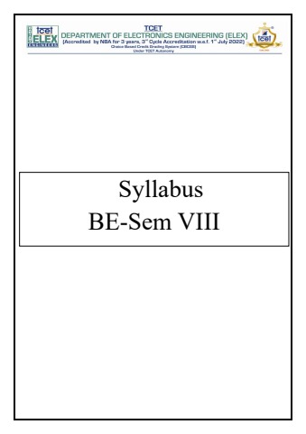 BE - SEM VIII 2023-24