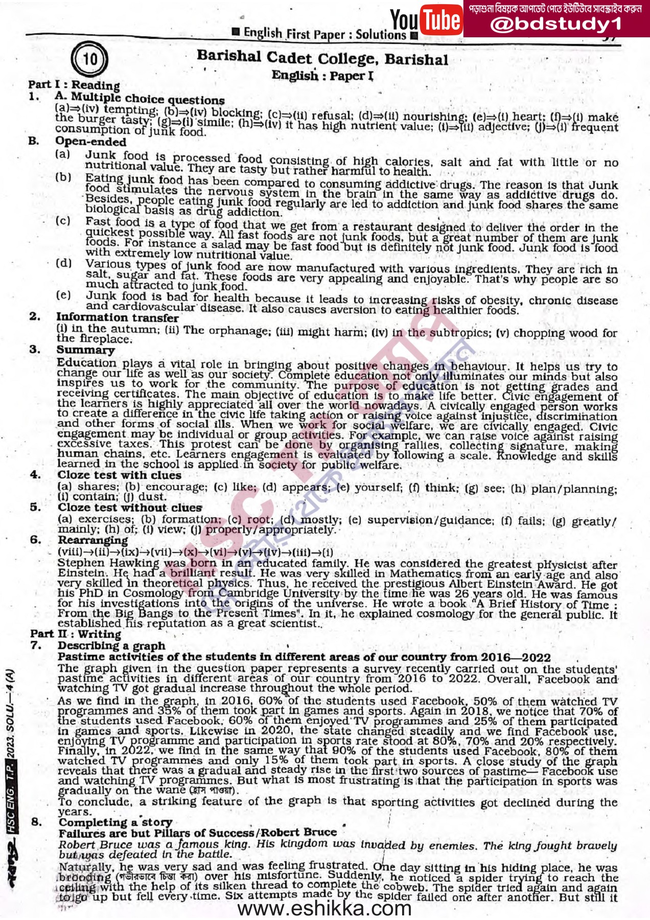 English 1st Paper - Edu Today - Page 126 | Flip PDF Online | PubHTML5