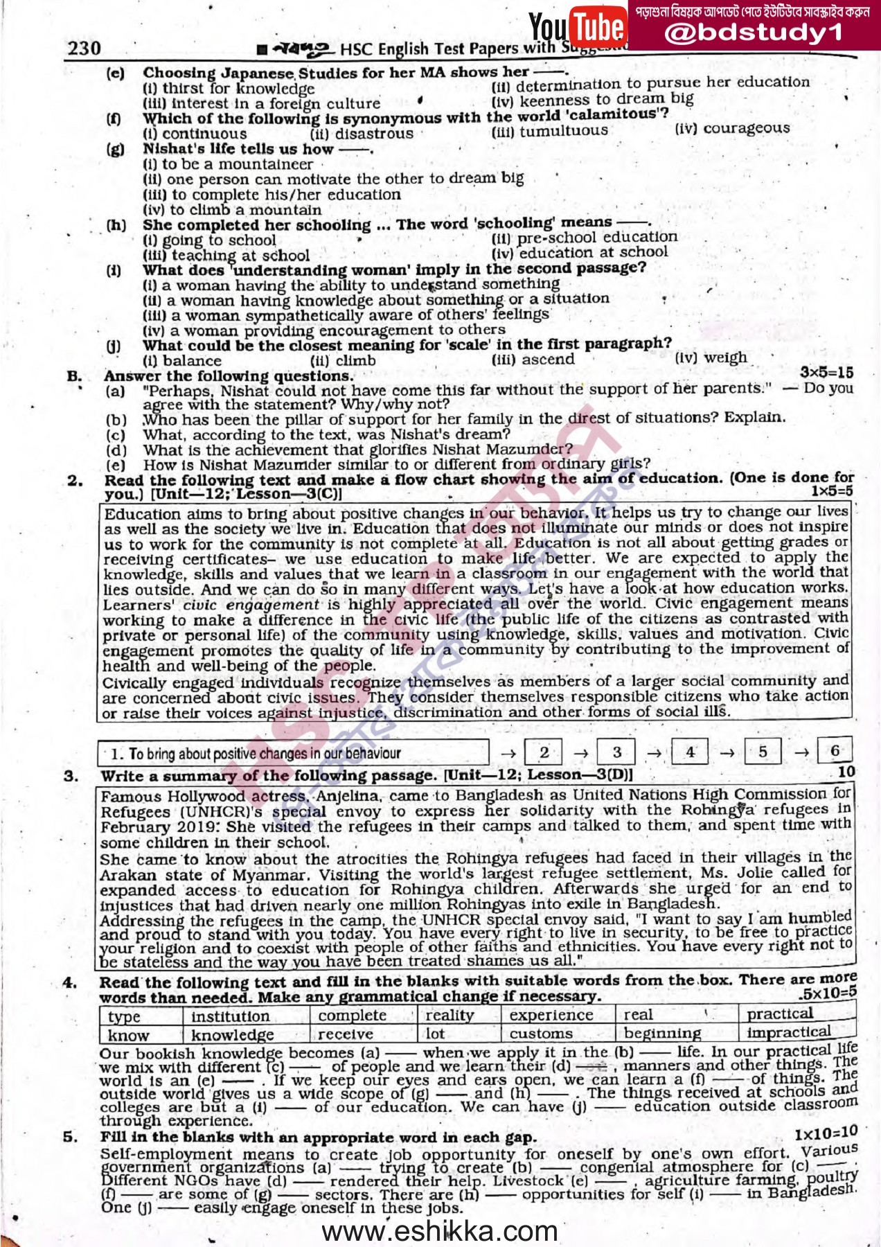 English 1st Paper - Edu Today - Page 209 | Flip PDF Online | PubHTML5
