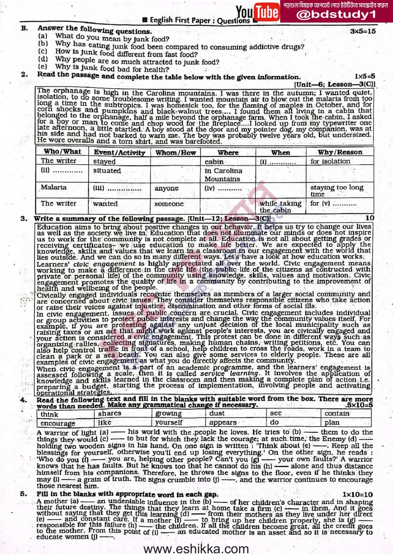 English 1st Paper - Edu Today - Page 94 | Flip PDF Online | PubHTML5