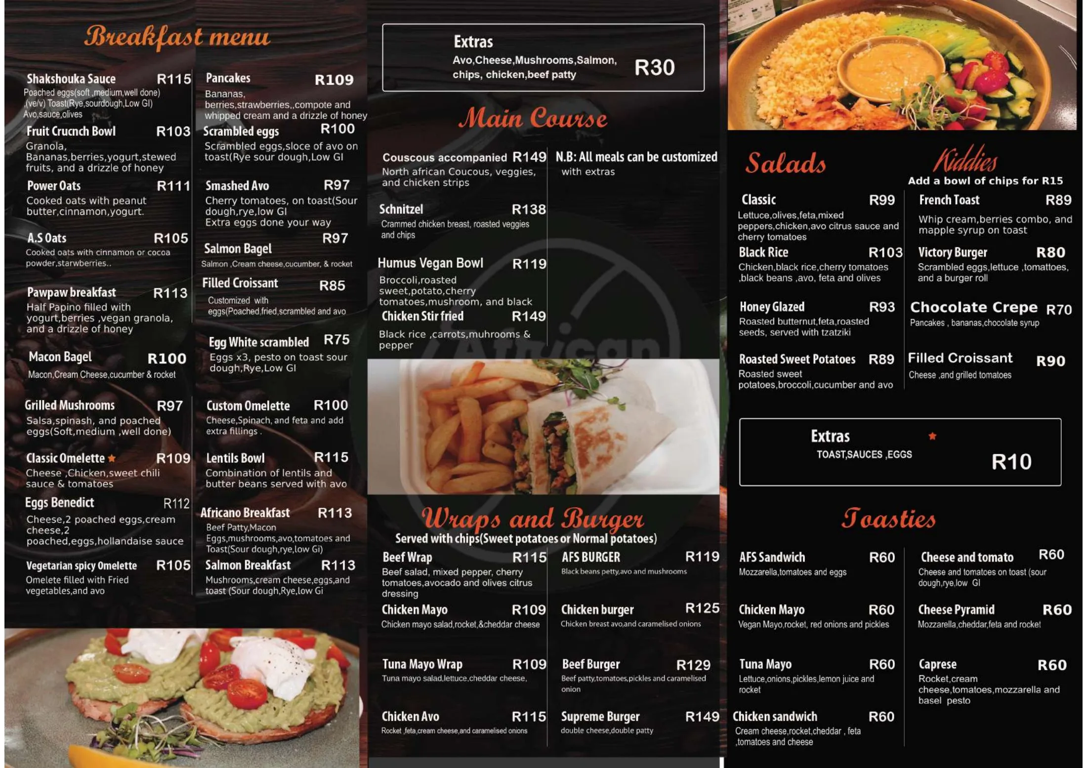 Inside TRIFOLD Menu (1) (3) - papa jarmaine Mabena - Page 1 - 2 | Flip ...