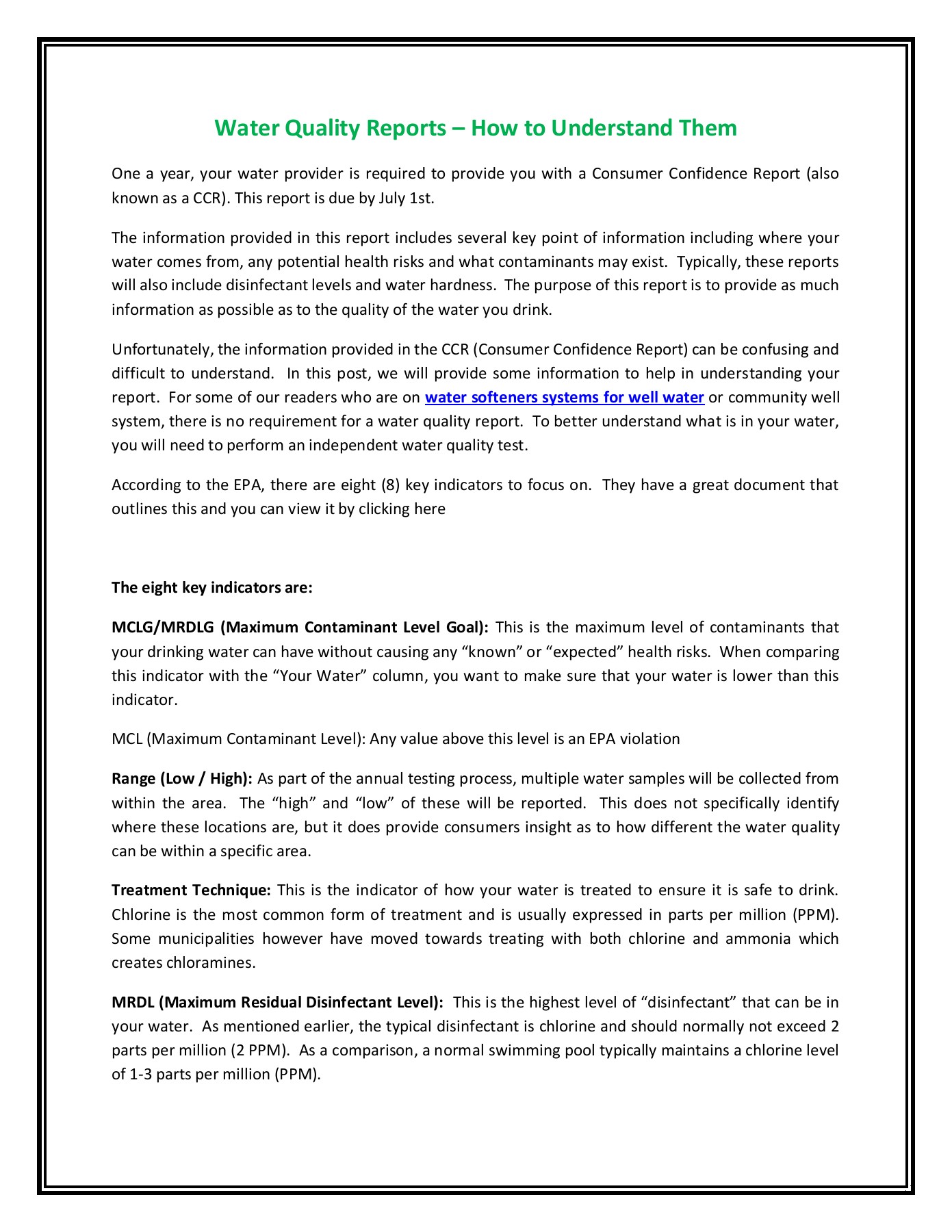 Water Quality Reports - Aquios LLC - Page 1 - 2 | Flip PDF Online ...