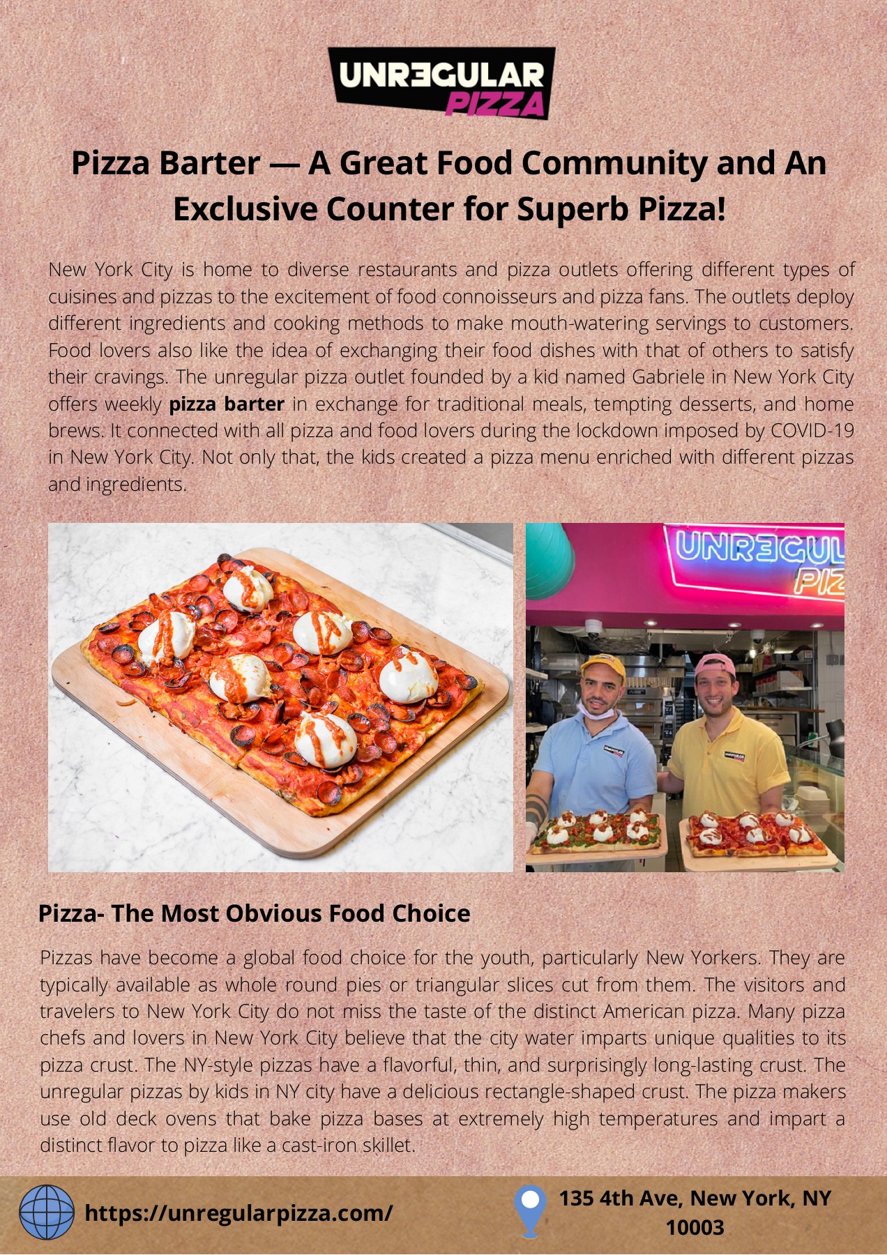 Pizza Batter System Services by Unregular Pizza - Unregular Pizza ...