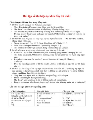 bai-tap-thi-hien-tai-don-trong-tieng-anh-1 - Quỳnh Quỳnh - Page 1 - 32 | Flip PDF Online | PubHTML5
