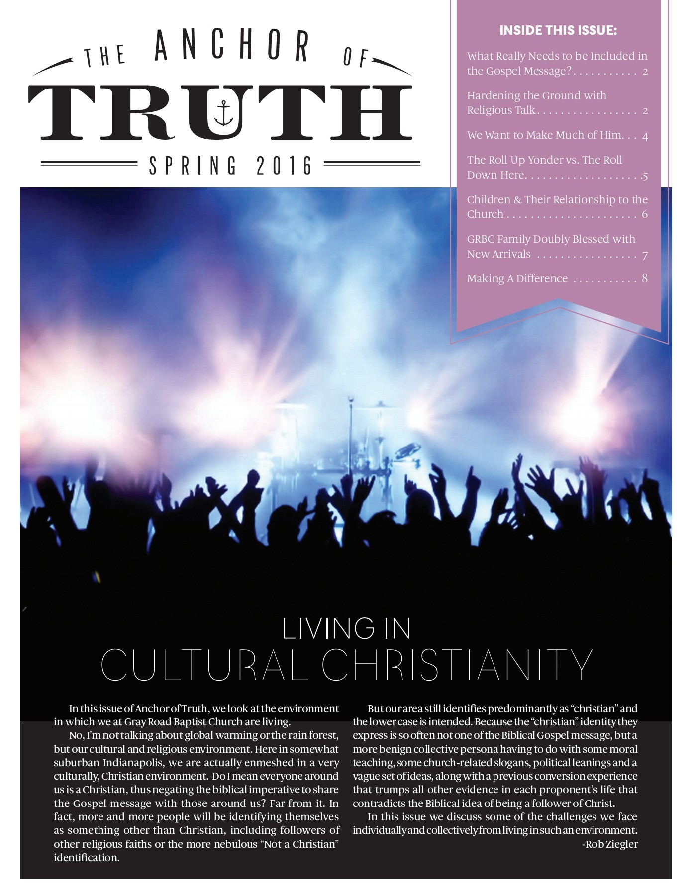 Anchor of Truth - Spring 2016 - Kathleen Pugh - Page 1 - 8 | Flip PDF ...