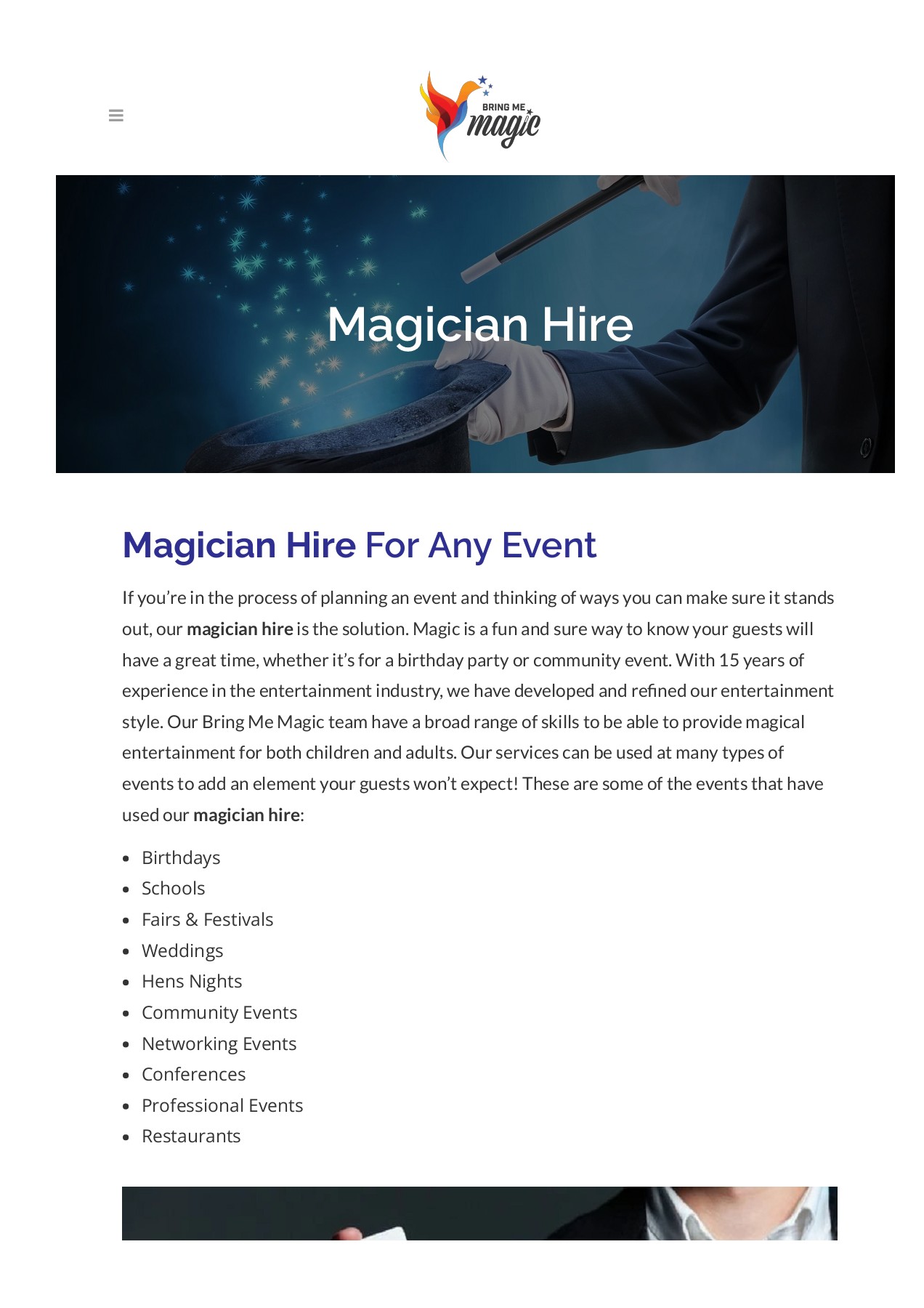 Magician Hire Adelaide - Bring me magic - Page 1 - 8 | Flip PDF Online ...