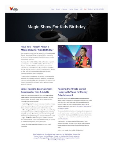 Magic Show For Kids Birthday - Bring me magic - Page 1 - 2 | Flip PDF ...