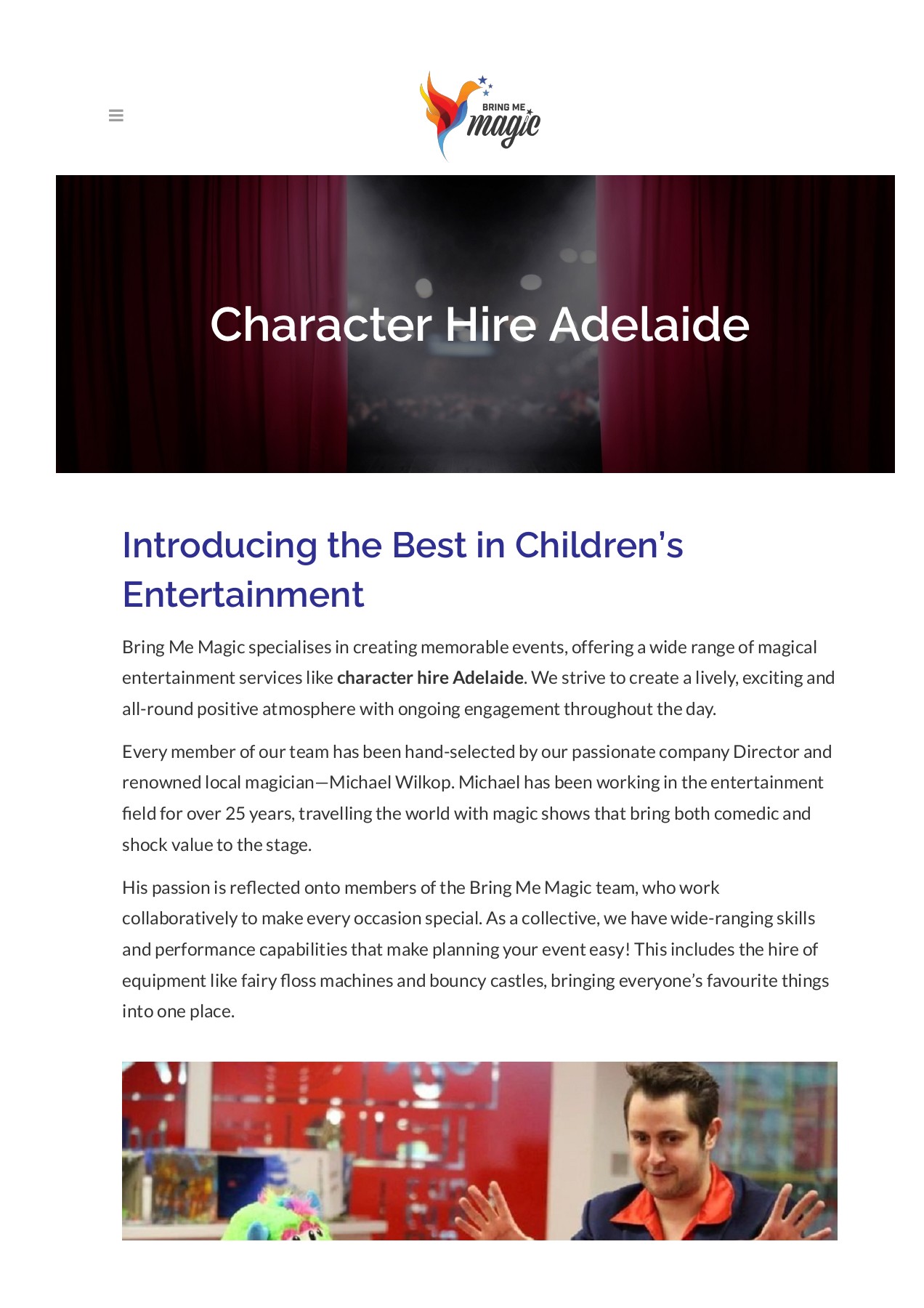 Character Hire Adelaide - Bring me magic - Page 1 - 8 | Flip PDF Online ...