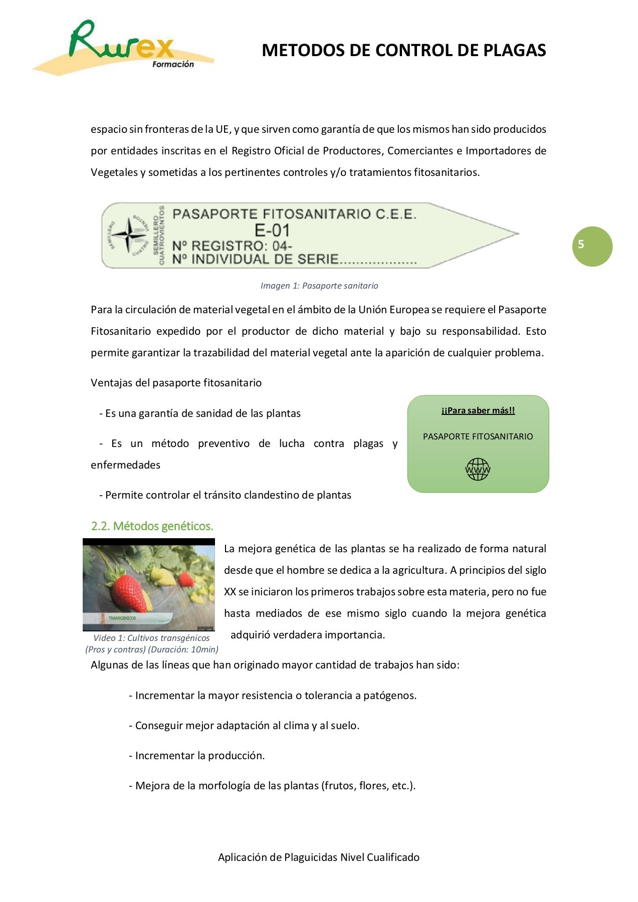 2. Métodos de control de plagas - formacion - Página 5 | Flip PDF en línea | PubHTML5