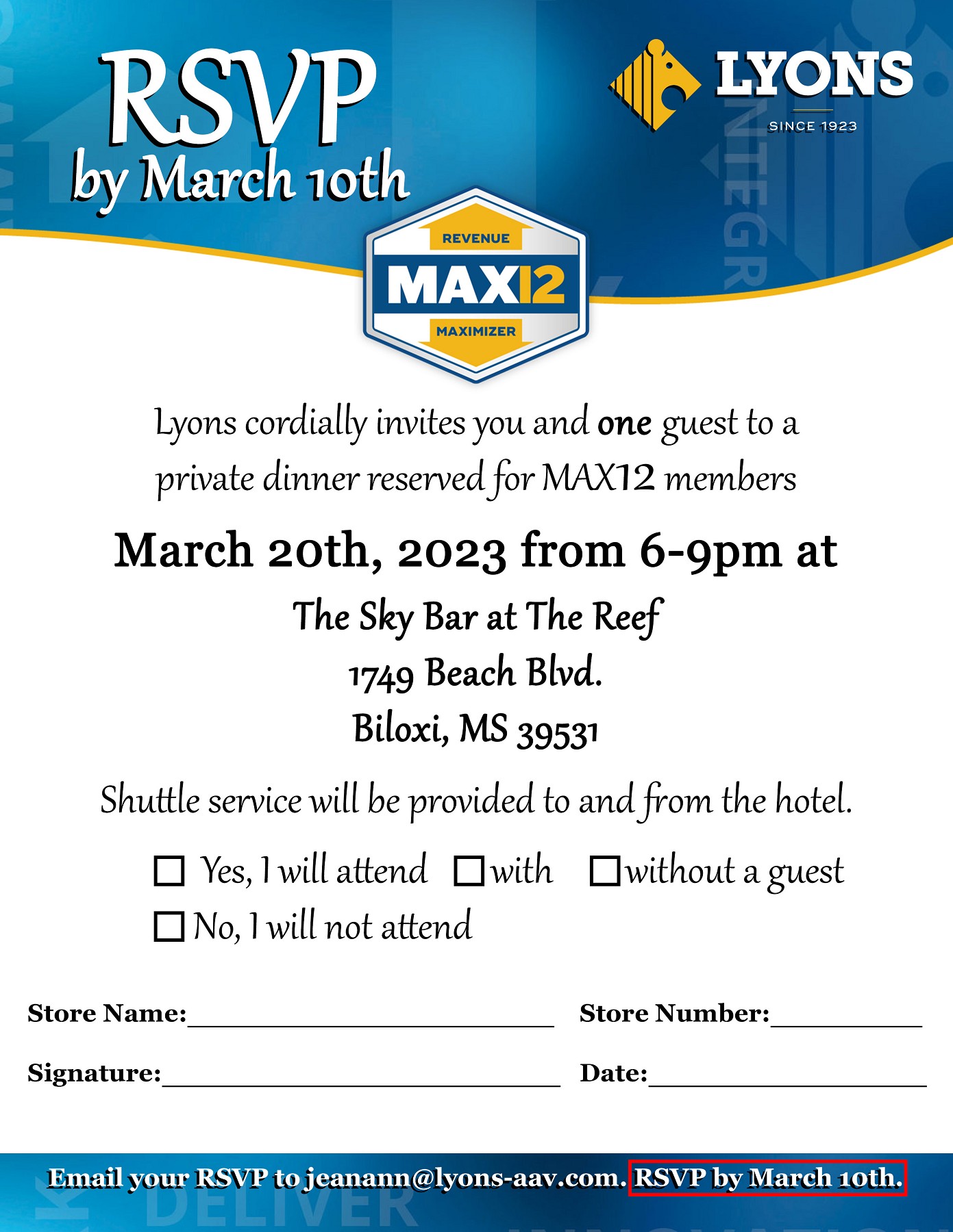 2023 MAX12 DINNER RSVP FLYER - kimd - Page 1 | Flip PDF Online | PubHTML5