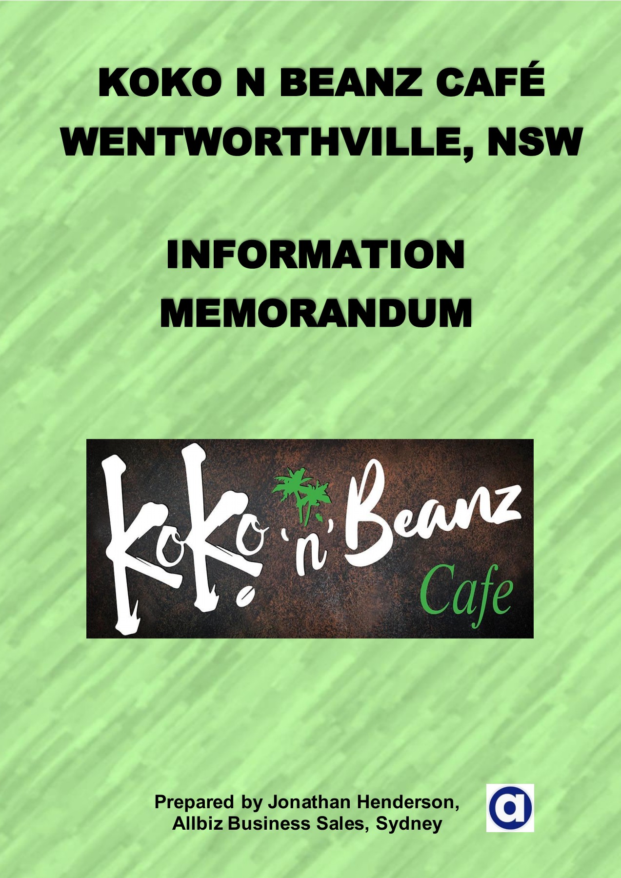 Koko n Beanz - Information Memorandum (1) - jonathan.henderson - Page 1 ...