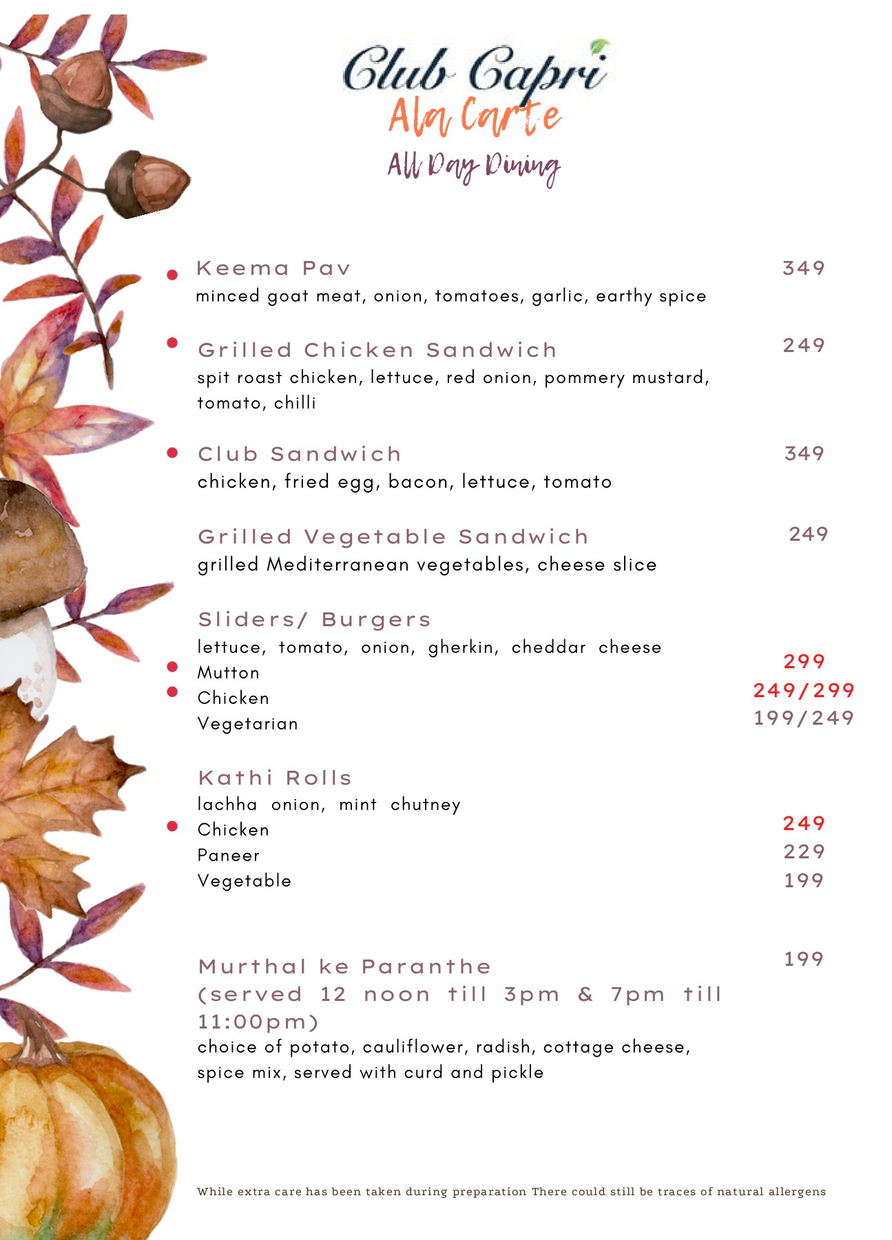 Capri Menu .pdf (2).pdf - bellagio - Page 8 | Flip PDF Online | PubHTML5