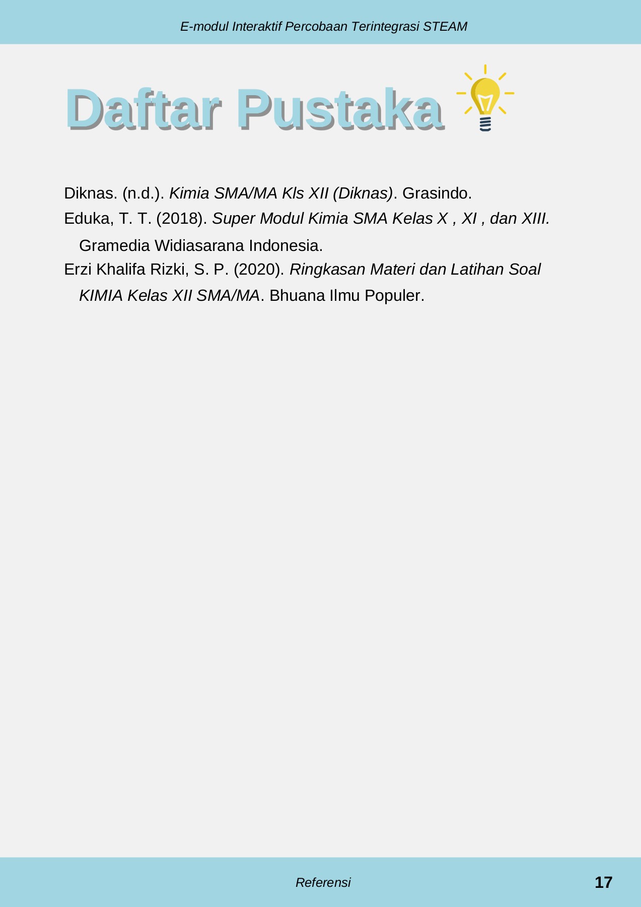 E-modul Interaktif Percobaan Termodinamika Terintegrasi STEAM ...