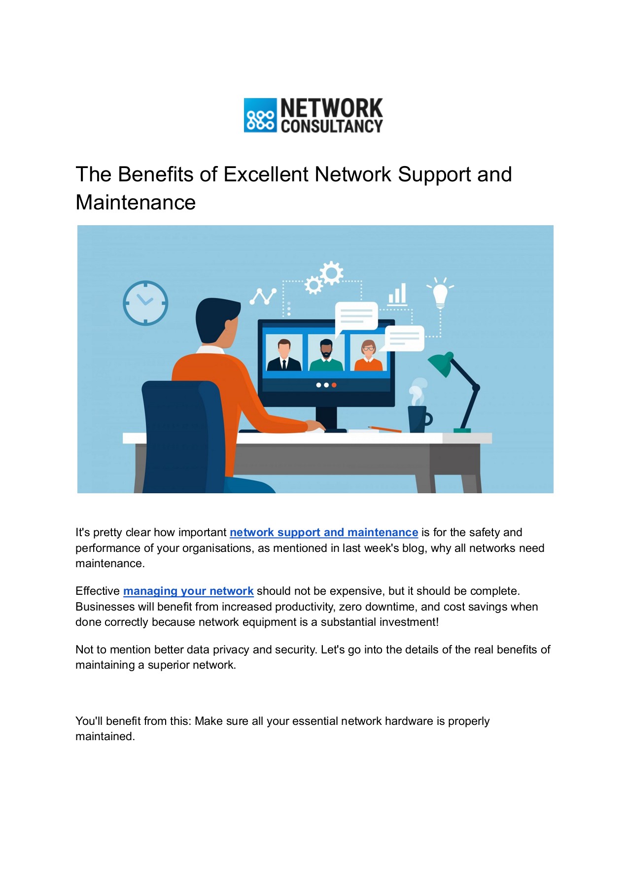 The Benefits of Excellent Network Support and Maintenance ...