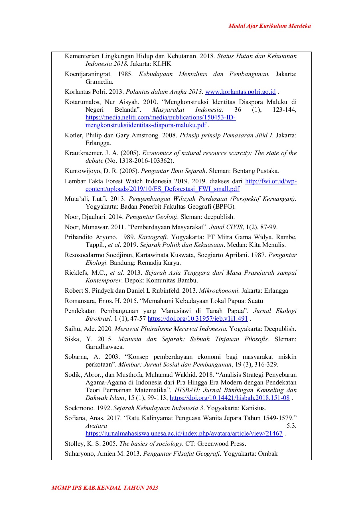 Modul Ajar Tema 01 - Endang Sulistyani - Page 126 | Flip PDF Online | PubHTML5