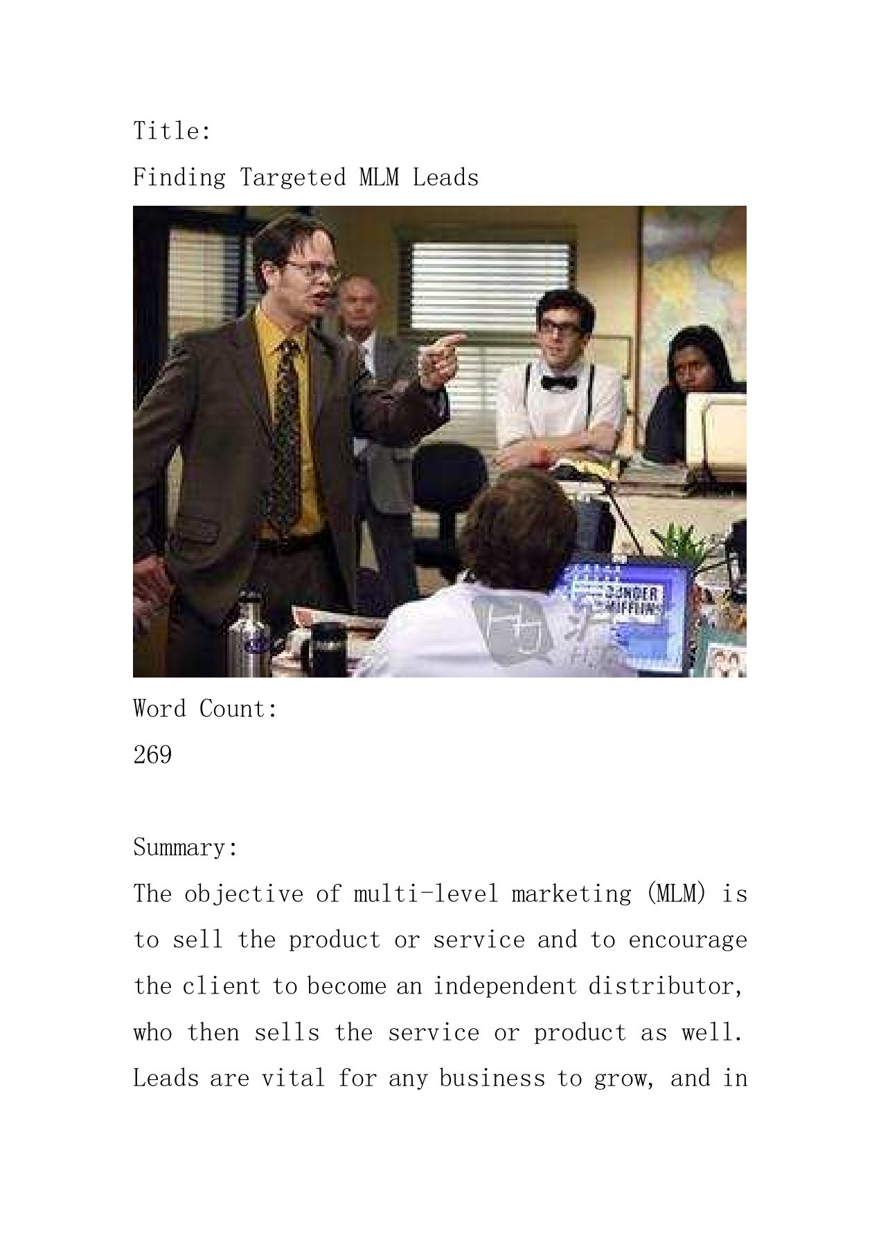 Finding Targeted MLM Leads - paula - Page 1 - 4 | Flip PDF Online ...