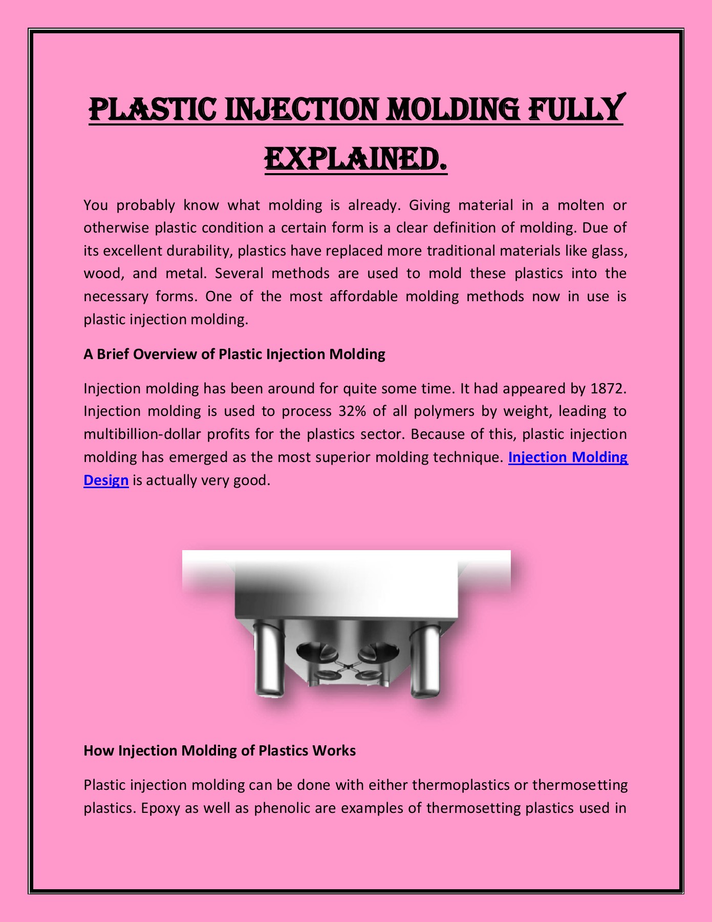 Plastic injection molding fully explained - trumouldus - Page 1 - 3 ...