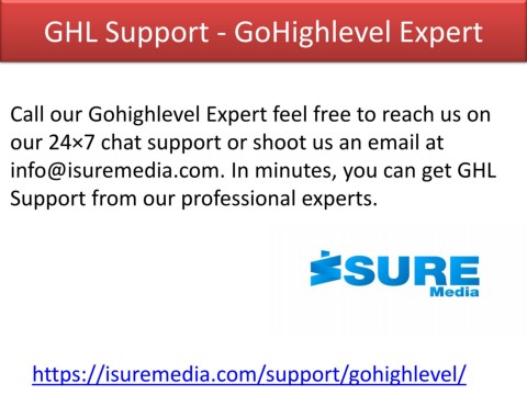 GHL Support - Gohighlevel Expert