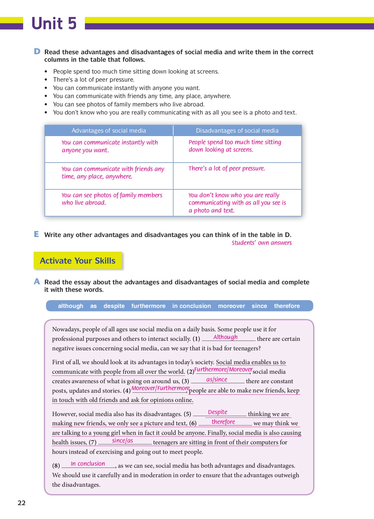 Activate your Writing for B2 with answer key - Hamilton House Publishers - Page 22 | Flip PDF ...
