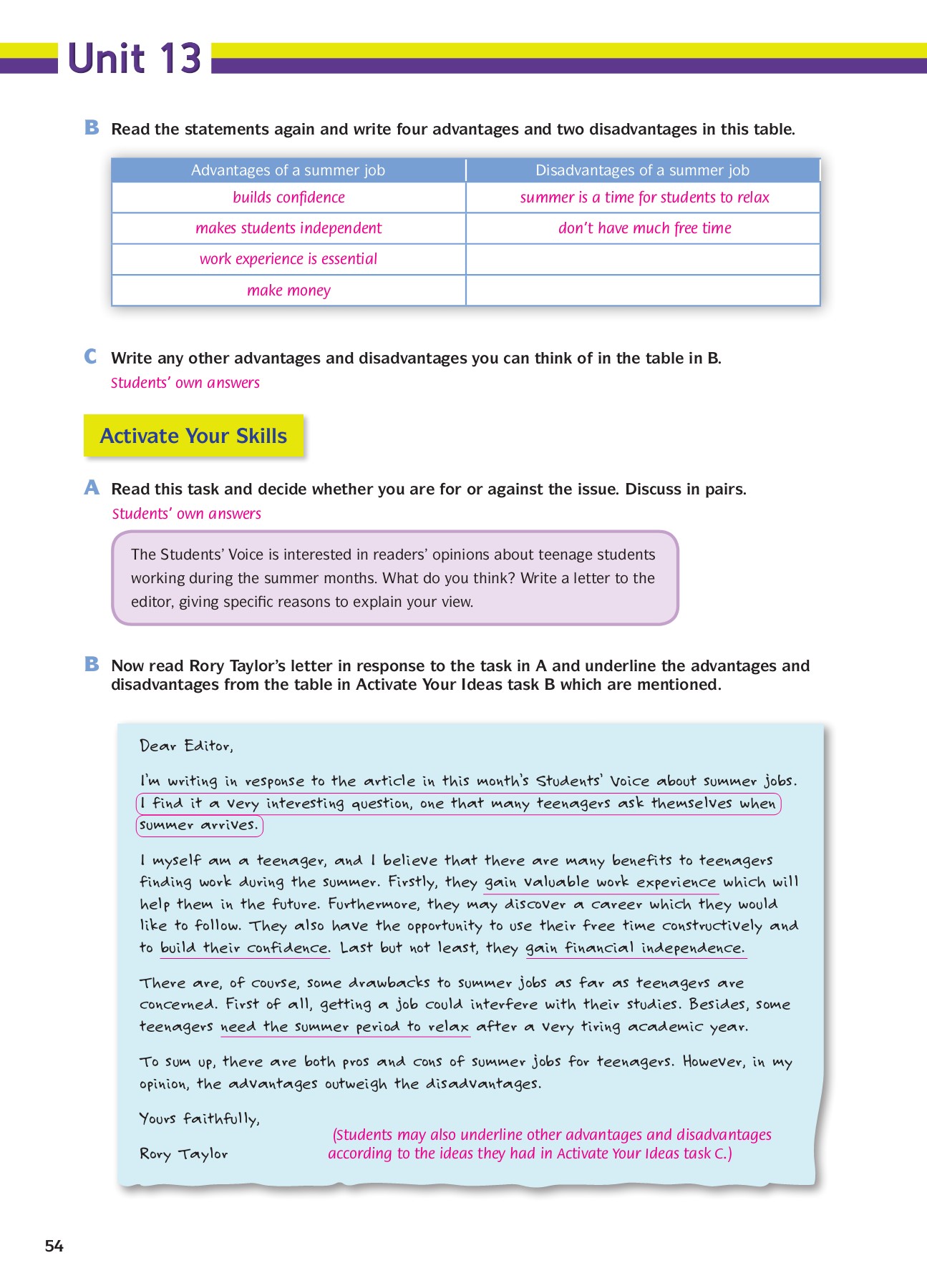 Activate your Writing for B2 with answer key - Hamilton House Publishers - Page 54 | Flip PDF ...