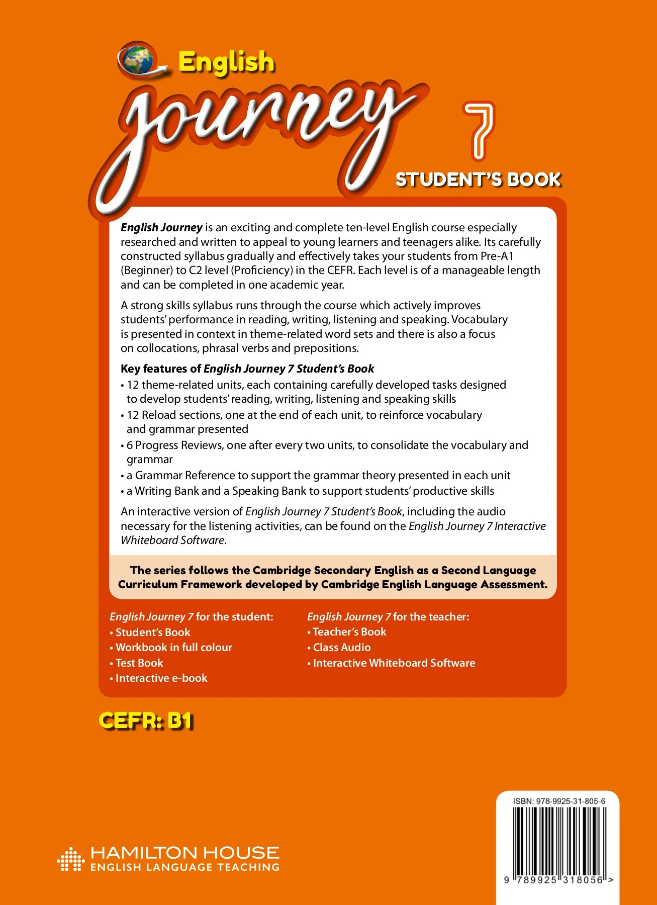 English Journey 7 Student's Book Sample - Hamilton House Publishers ...