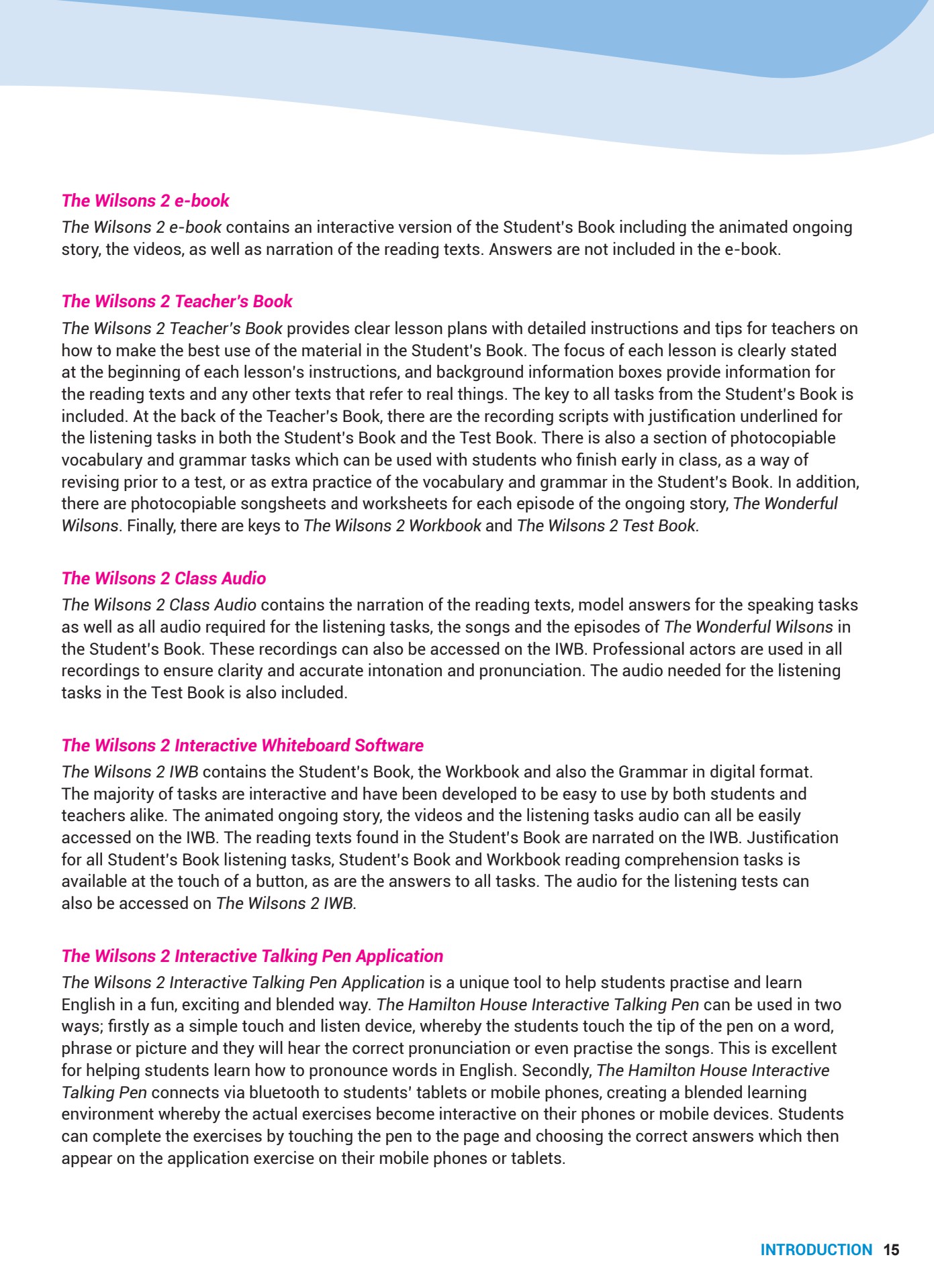 The Wilsons 2 Introduction - Hamilton House Publishers - Page 15 | Flip ...