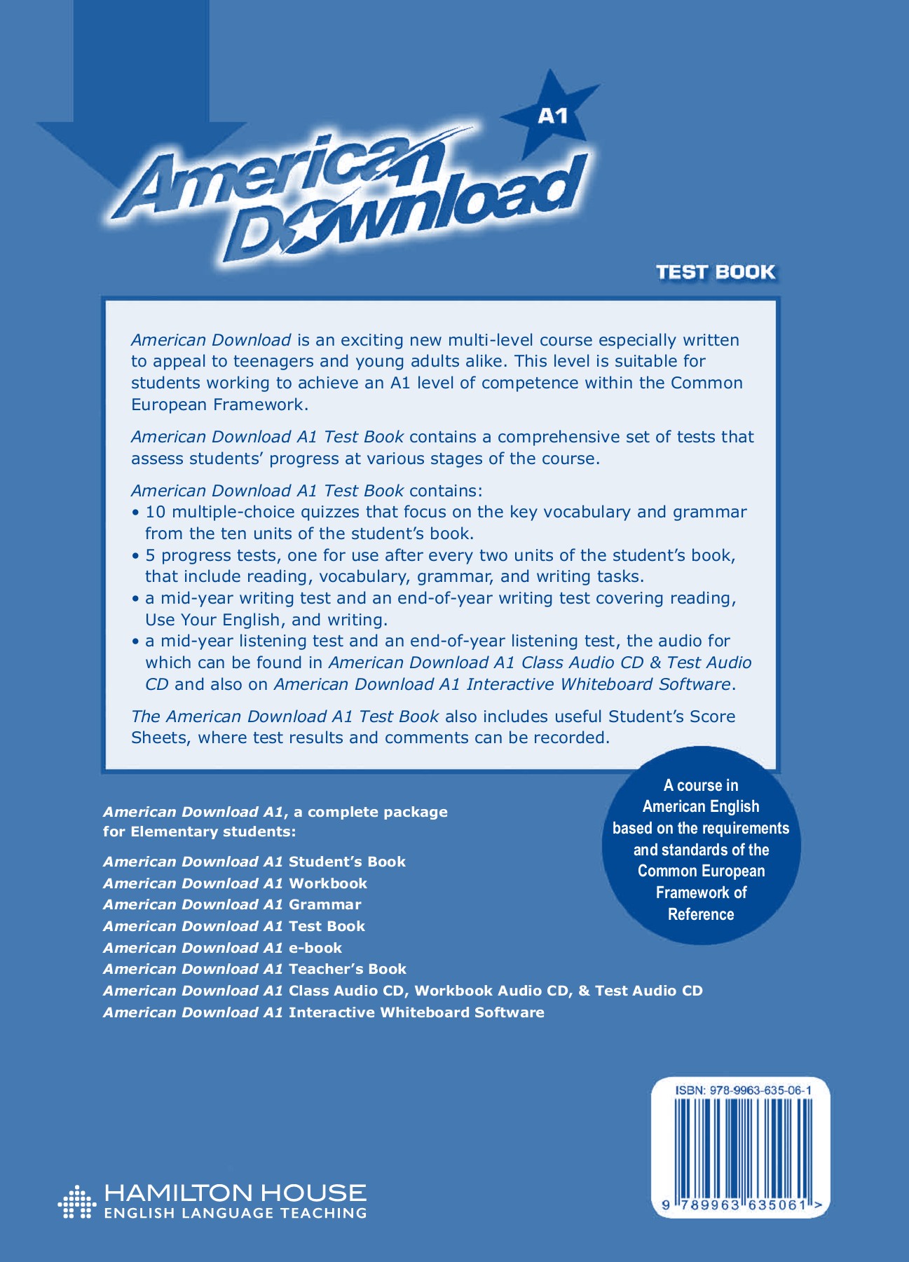 American Download A1 Test Book Sample - Hamilton House Publishers ...
