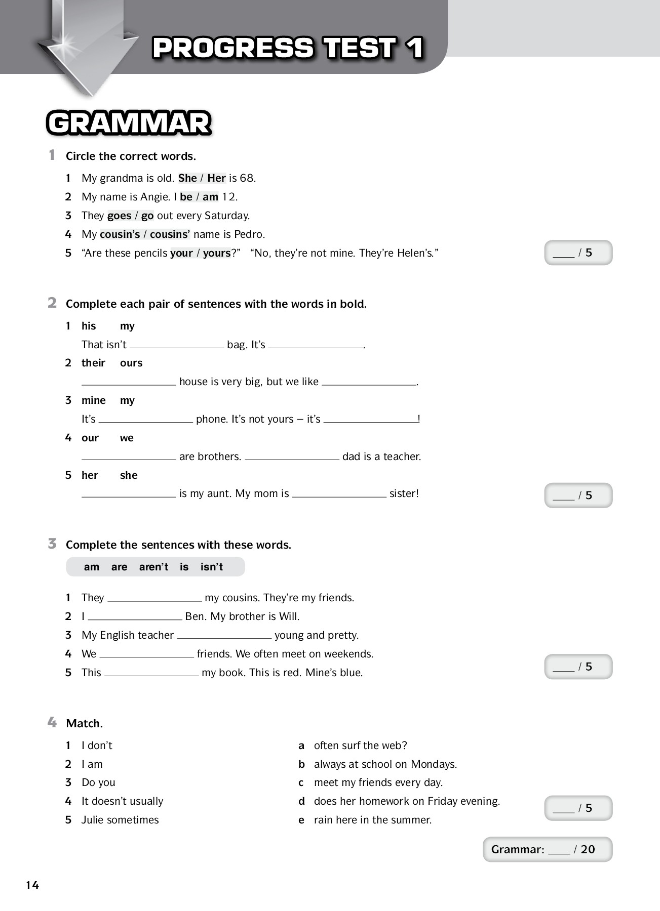 American Download Pre-A1 Test Book sample - Hamilton House Publishers ...