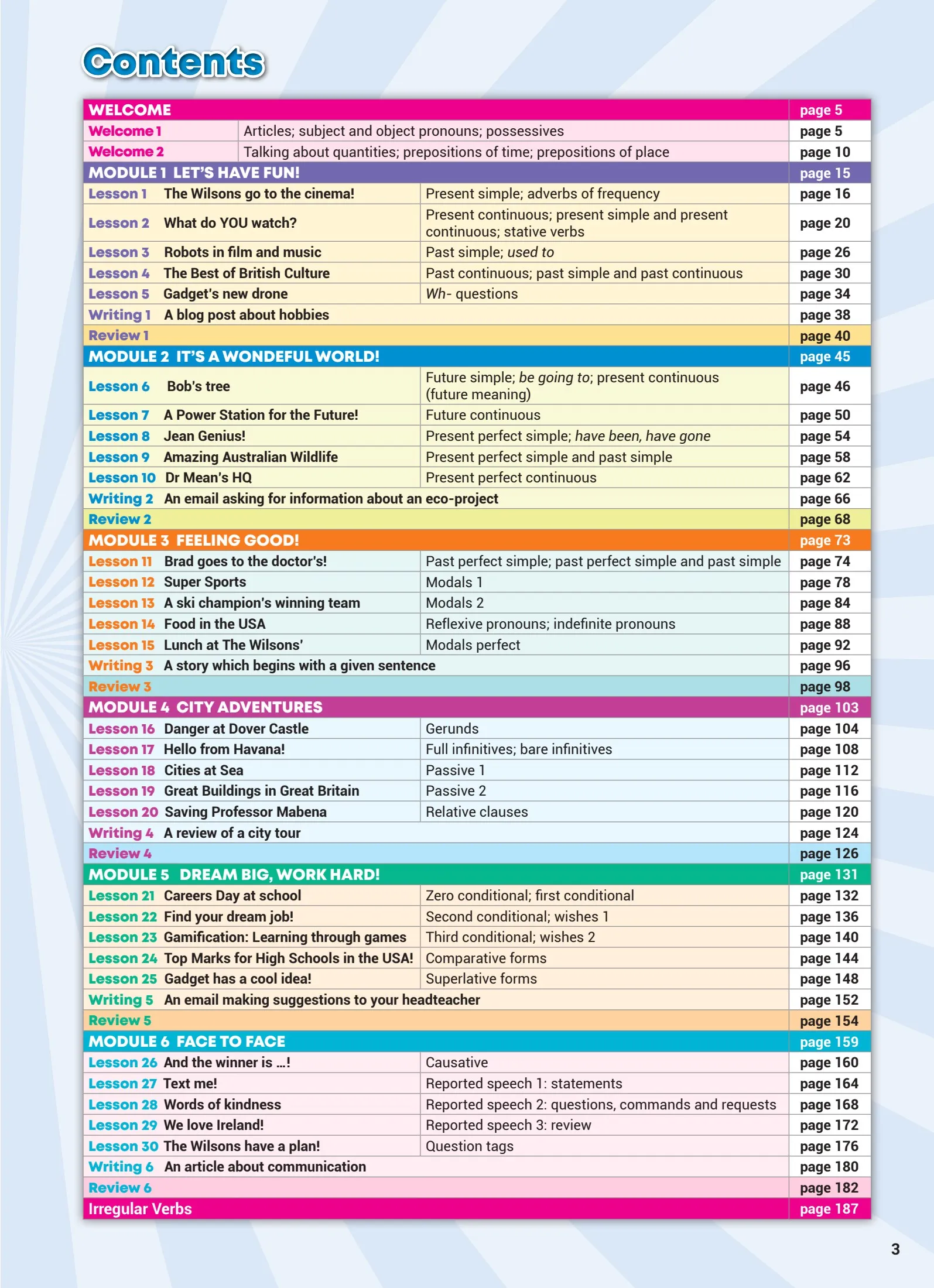 The Wilsons 3 Hybrid Workbook with key sample