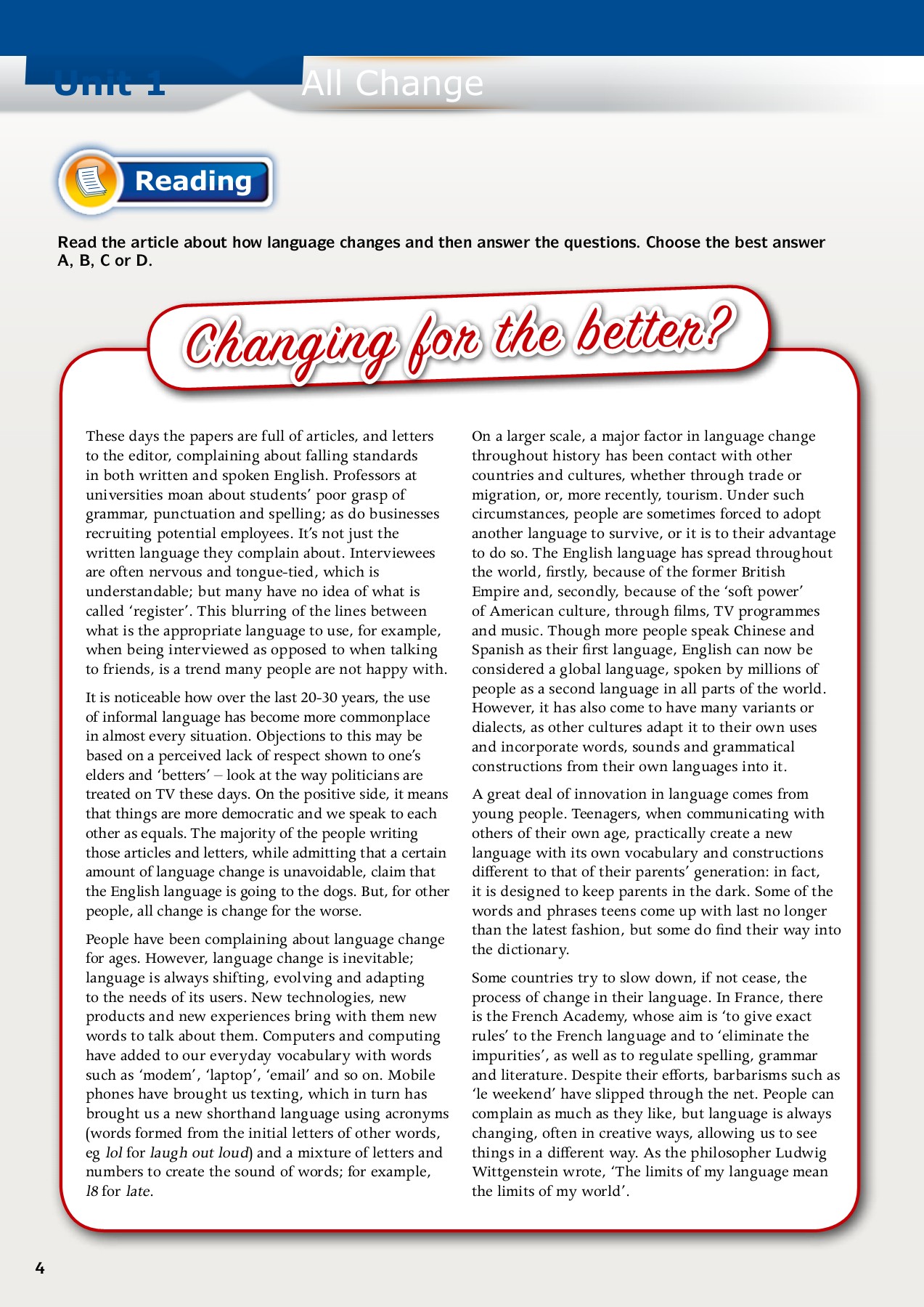 English Journey 10 Workbook Sample - Hamilton House Publishers - Page 3 ...