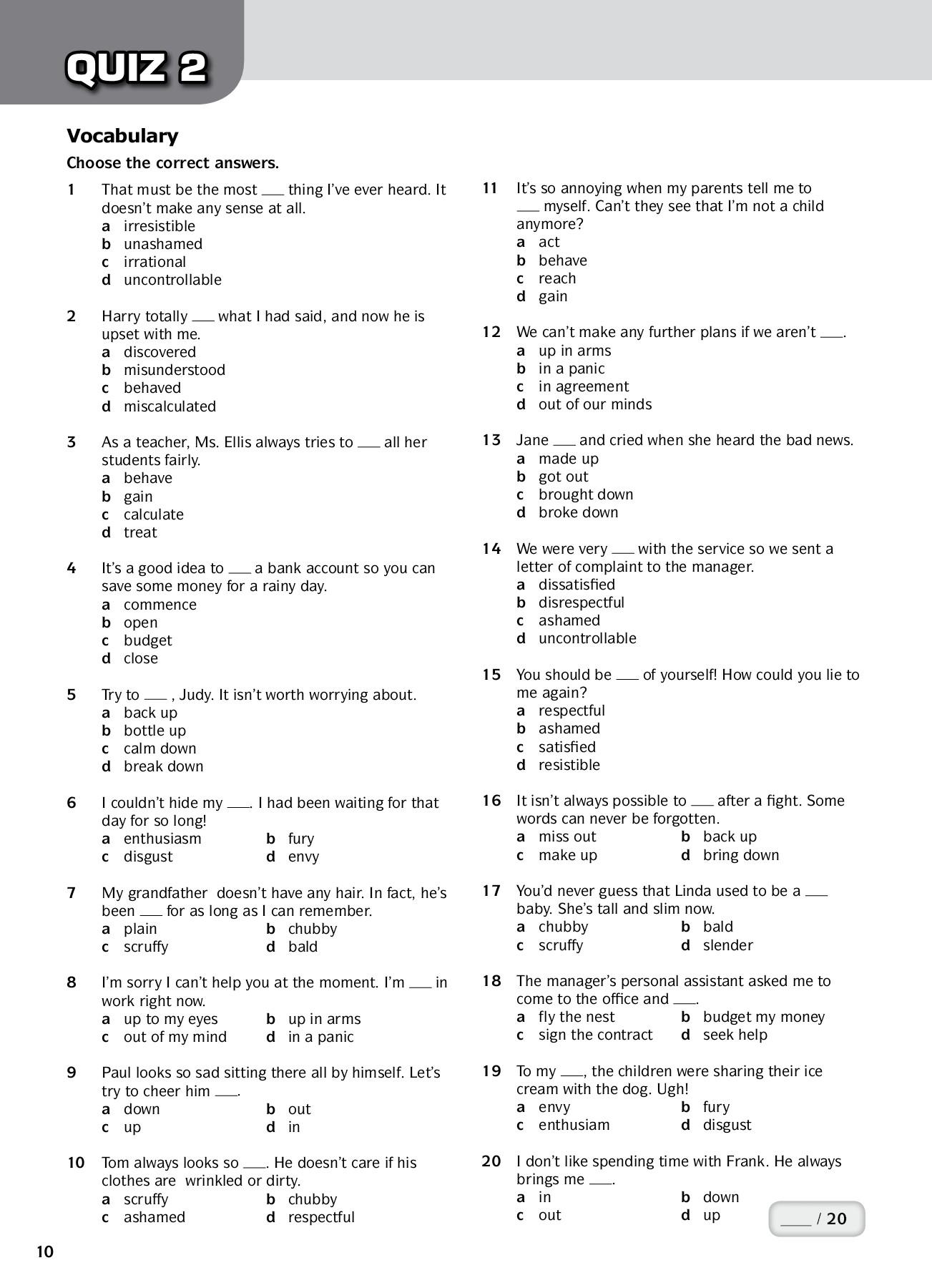 American Download B2 Test Book Sample - Hamilton House Publishers ...