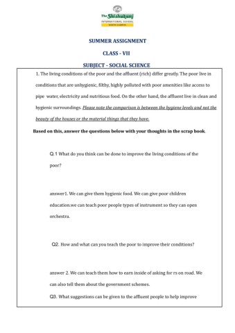 Summer Assignment -VII (SST) - RAKSHIT SHRIMAL - Page 1 - 3 | Flip PDF Online | PubHTML5