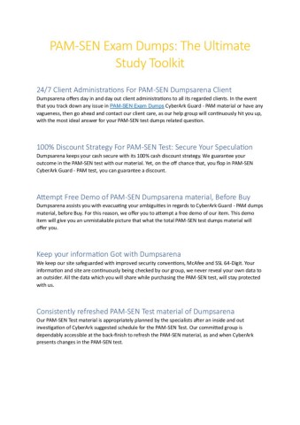 PAM-SEN Exam Dumps: The Ultimate Study Toolkit