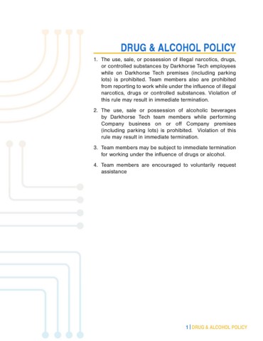 Drug & Alcohol Policy