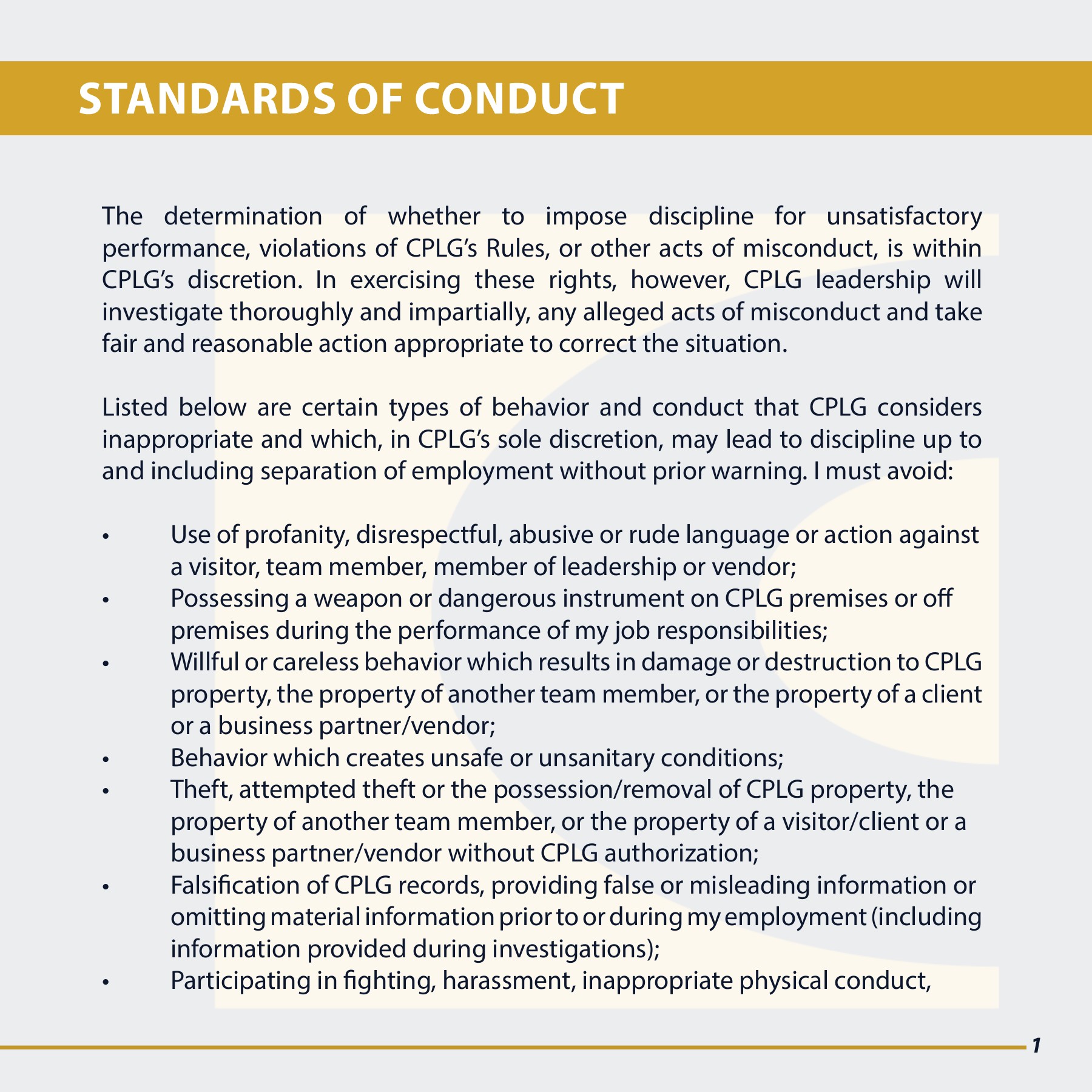 Standards of Conduct - Stokes Wagner - Page 1 - 4 | Flip PDF Online ...
